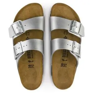 BIRKENSTOCK Arizona Birko-flor Sandals - Silver