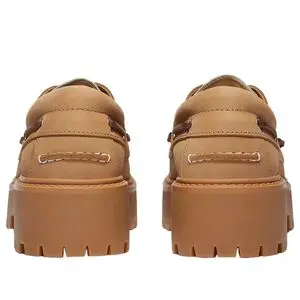 Timberland Stone Street Boat Platform Shoes - Beige Leopard