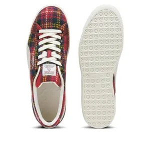 PUMA X Harris Tweed Suede Sneakers - Red/black