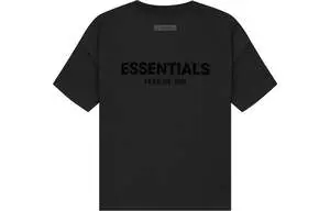 Fear Of God Ss22 Logo Tee 'stretch Limo - Black