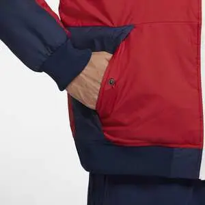 Nike Therma-fit Legacy Reversible Bomber Jacket 'red Blue