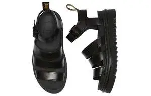 Dr. Martens Blaire Strappy Platform Sandals - Black