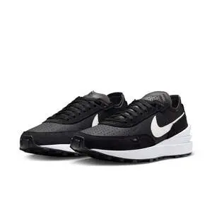 Nike Waffle One Leather Sneakers - Black