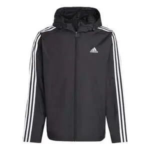 Adidas Logo Essential Hooded Jacket - Black