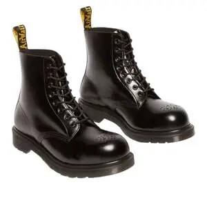 Dr. Martens Analine Leather Steel Toe Lace Up Boots