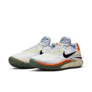 Nike Zoom G.t. Cut 2 Low Top Athletic Sneakers - Whiteorange