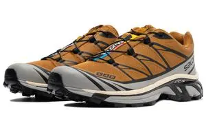 SALOMON Xt-6 "cathay Spice/quarry Rose Cloud" Sneakers - Brown/gray