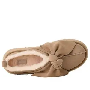 UGG Platform Slip-on Slipper With Bow Detailing