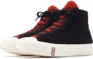 CONVERSE Kith X Disney X Chuck 70 Fleece High Top Sneakers - Black