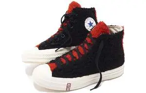 CONVERSE Kith X Disney X Chuck 70 Fleece High Top Sneakers - Black