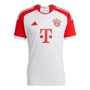 Adidas Fc Bayern München 23/24 Home Jersey - White/red