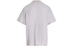 Balenciaga Metallica Short Sleeve T-shirt Oversized Fit 'white Orange - White/orange