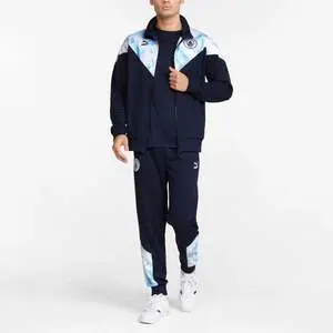 PUMA Mcfc Iconic Mcs Mesh Track Jacket - Blue