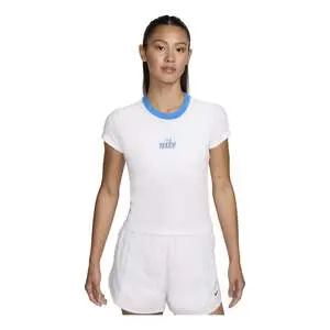 Nike Chill Knit T-shirt - White/blue