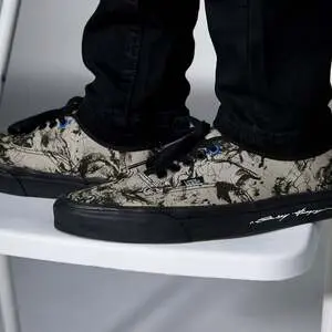 VANS Huatunan X Authentic 'year Of The Tiger' Low Top Sneakers - Black/gray