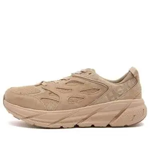 Hoka One One Clifton L Suede Sneakers - Shifting Sand/dune