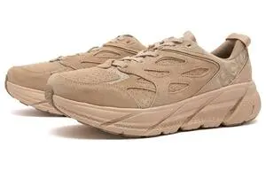 Hoka One One Clifton L Suede Sneakers - Shifting Sand/dune