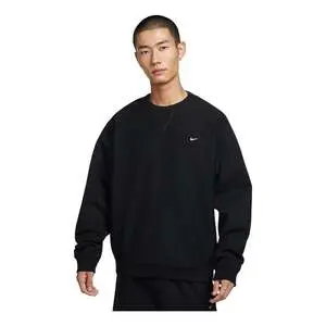 Nike Solo Swoosh Plush Crew Neck Top - Black