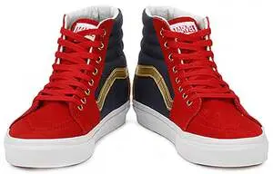 VANS X Marvel Sk8-hi Captain Marvel High Top Sneakers - Red