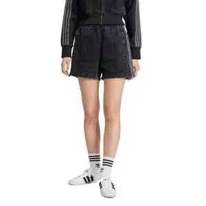 Adidas Adicolor Denim Firebird Shorts - Black