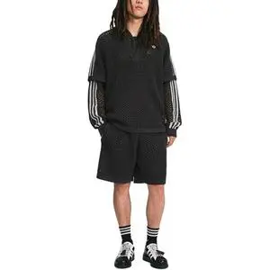 Adidas X Clot Crocheted Shorts - Black