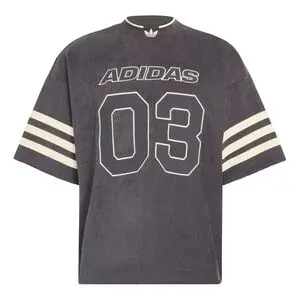 Adidas Knit Soccer Jersey With "03" Graphic - Utility Black