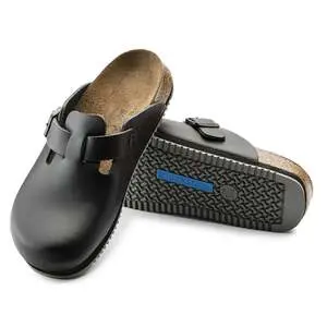 BIRKENSTOCK Boston Super Grip Clogs - Black
