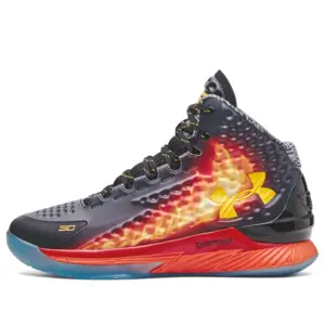 Under Armour Curry 1 Retro 'curry Jam' Sneakers - Black/orange