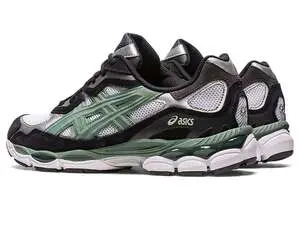 Asics Gel-nyc Athletic Sneakers - White/black/green