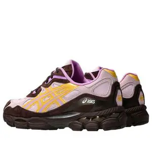 Asics X Pleasures Gel-nyc Sneakers - Pink/yellow/brown