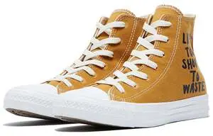 CONVERSE Chuck Taylor All Star "life's Too Short To Waste" High Top Sneakers - Yellow