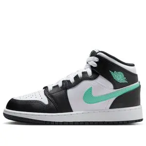 JORDAN Jordan Air 1 Mid "Green Glow" Sneakers White/black/green Glow
