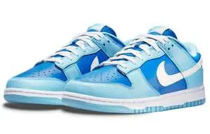 Nike Dunk Low Retro Qs 'argon' 2022 Sneakers - Flash/white-argon Blue-flash