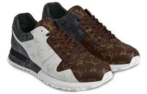 LOUIS VUITTON Run Away Sneakers - White/brown/black