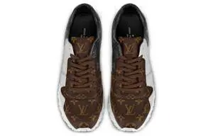 LOUIS VUITTON Run Away Sneakers - White/brown/black