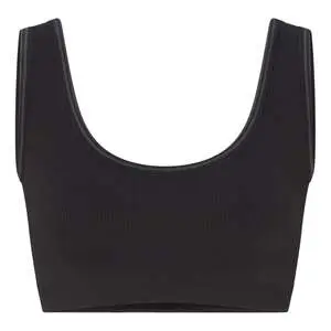 Nike X Skims Ribbed Seamless Scoop Bra - Obsidian