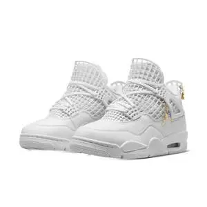 JORDAN 4 Retro 'net White - White/phantom/metallic Gold