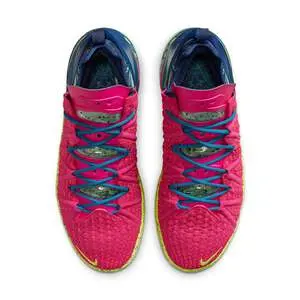 Nike Lebron 18 'los Angeles Night' Basketball Sneakers - Pink/yellow/blue