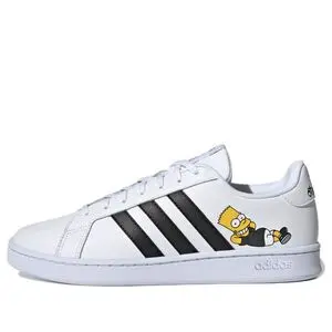 Adidas The Simpsons X Grand Court 'bart' Sneakers - White/black