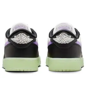 JORDAN 1 Low Retro Sneakers - Black/black Raspberry/volt Tint