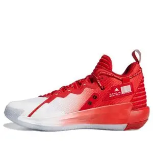 Adidas Dame 7 Extply "r.c.o.t.a." Athletic Sneakers - White/red