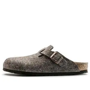 BIRKENSTOCK Boston Wool Felt Clogs - Brown