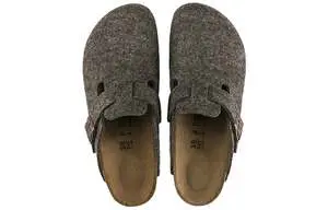 BIRKENSTOCK Boston Wool Felt Clogs - Brown
