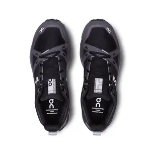 On Cloudsurfer Trail Waterproof Athletic Shoes - Black