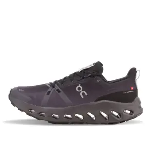 On Cloudsurfer Trail Waterproof Athletic Shoes - Black