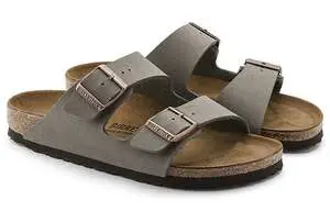 BIRKENSTOCK Arizona Double Strap Sandals - Grey