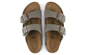 BIRKENSTOCK Arizona Double Strap Sandals - Grey