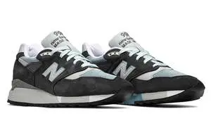 NEW BALANCE X Kith 998 "steel Blue" Made In Usa - Black/blue