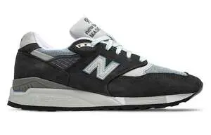 NEW BALANCE X Kith 998 "steel Blue" Made In Usa - Black/blue