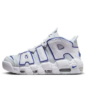 Nike More Uptempo Air High Top Sneakers - White/blue